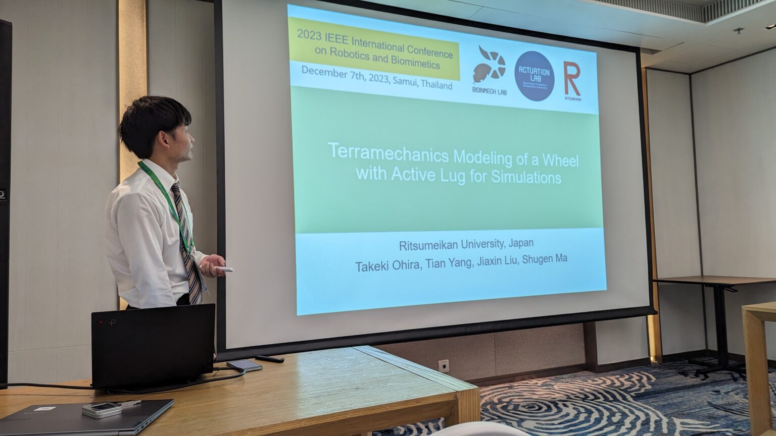 ROBIO 2023: Presentations by M2 students | Actuation Lab